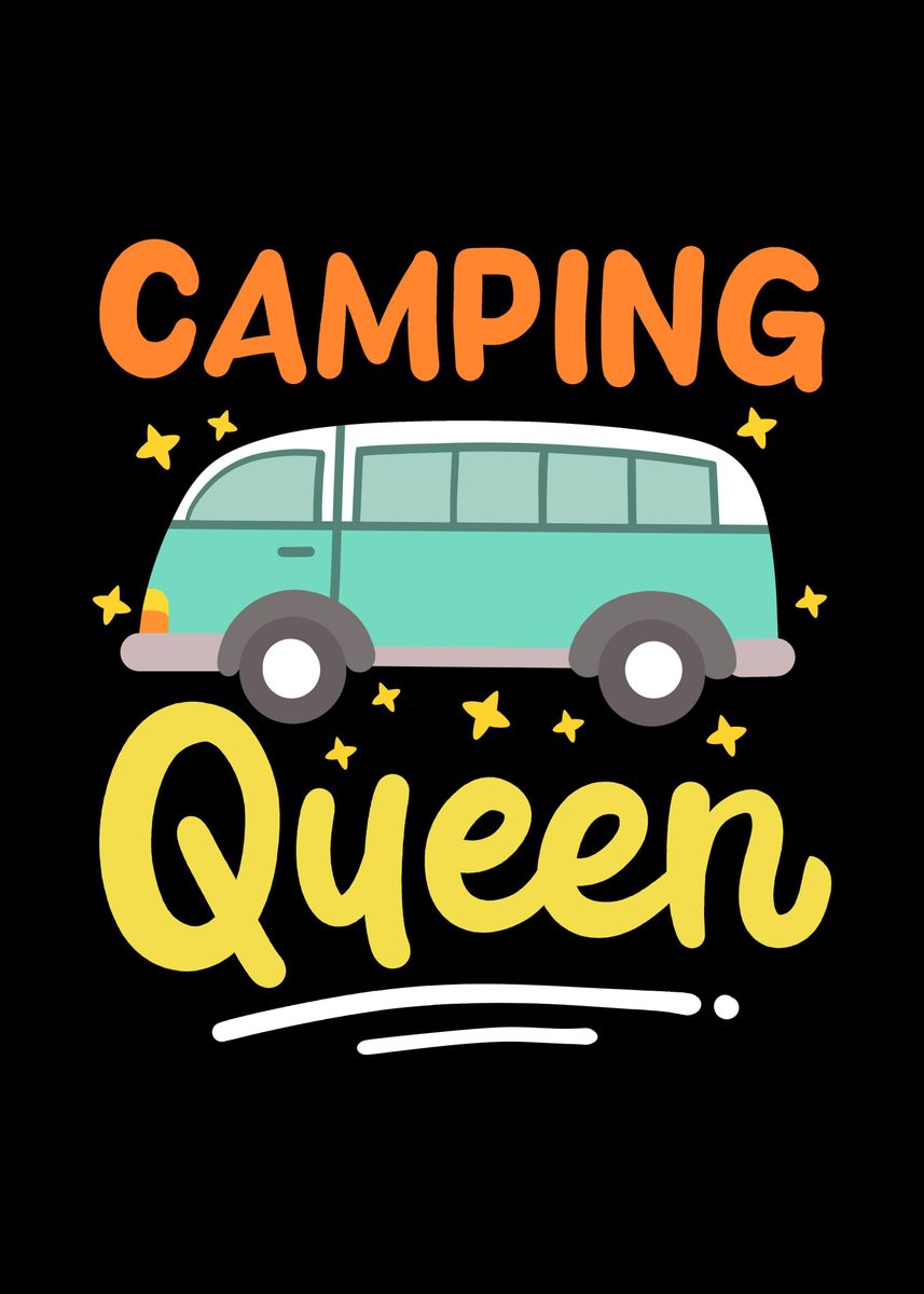 'RV Camping RV Camper' Poster, picture, metal print, paint by Mealla ...