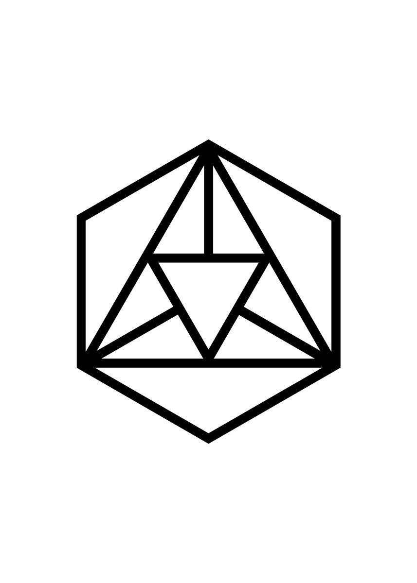 'Magic Glyph Circle Rune' Poster by Holy Rock Design | Displate