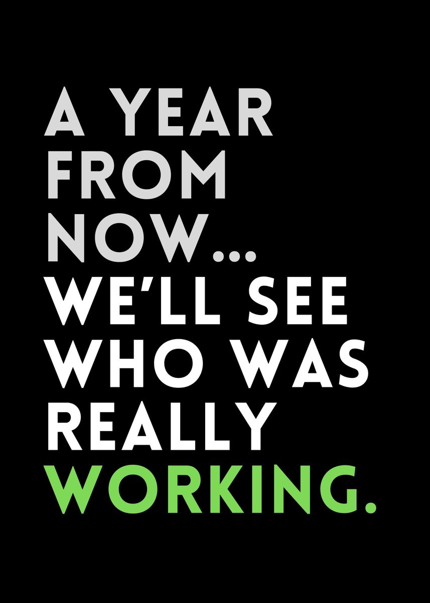 'who was really working' Poster by Redha Ramy Madani | Displate