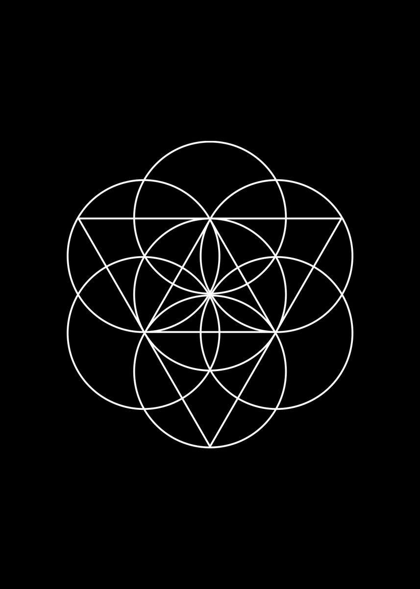 'Magic Glyph Circle Rune' Poster, picture, metal print, paint by Holy ...