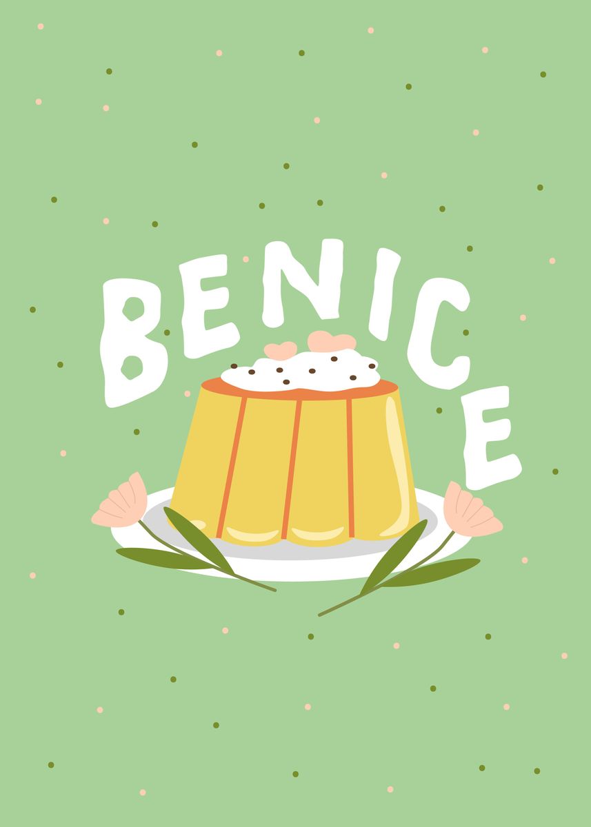 'Be Nice Typography' Poster, picture, metal print, paint by taofik ...