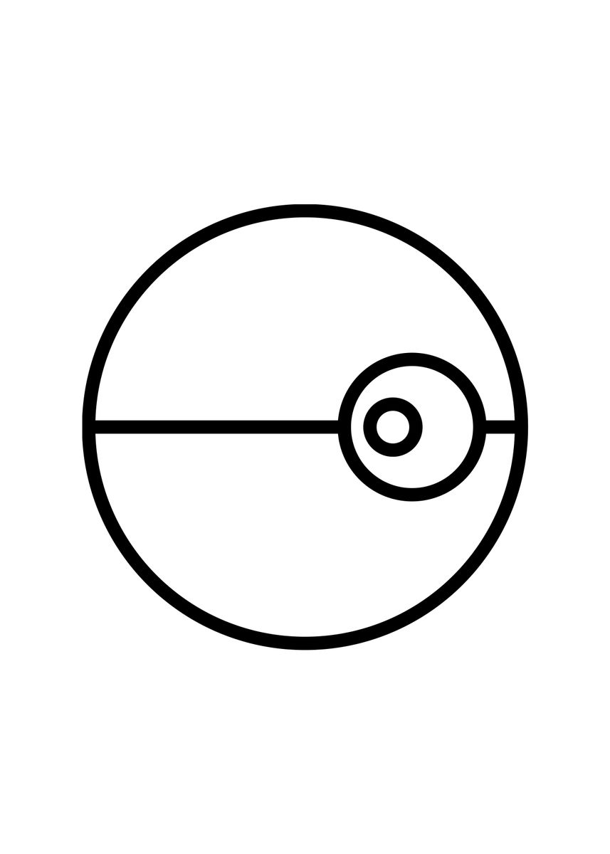 'Black and White Glyph Rune' Poster, picture, metal print, paint by ...