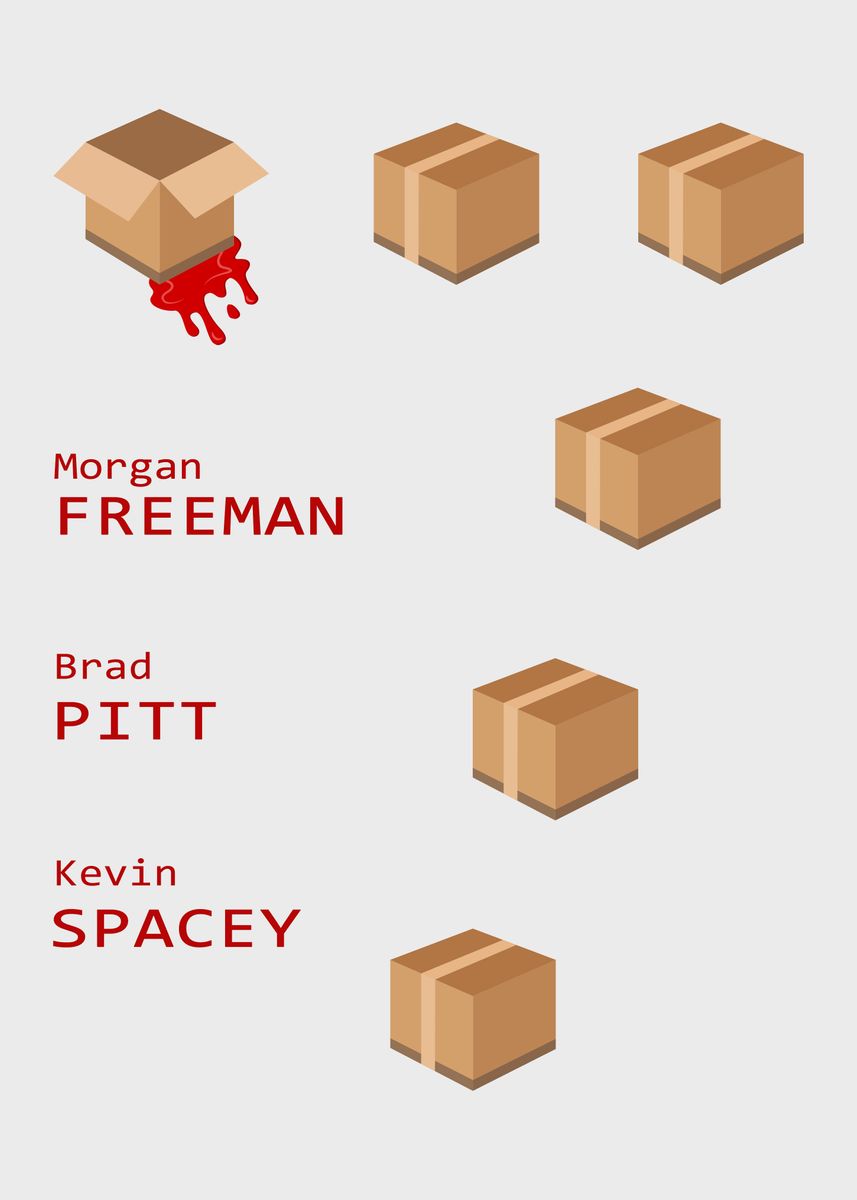 'seven movie' Poster by Michael I. Organ | Displate