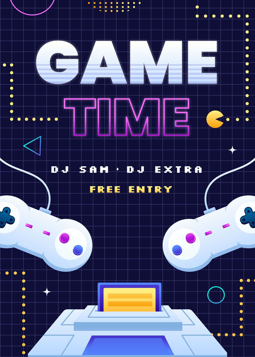 'Game Time' Poster, picture, metal print, paint by Sioux Islean | Displate