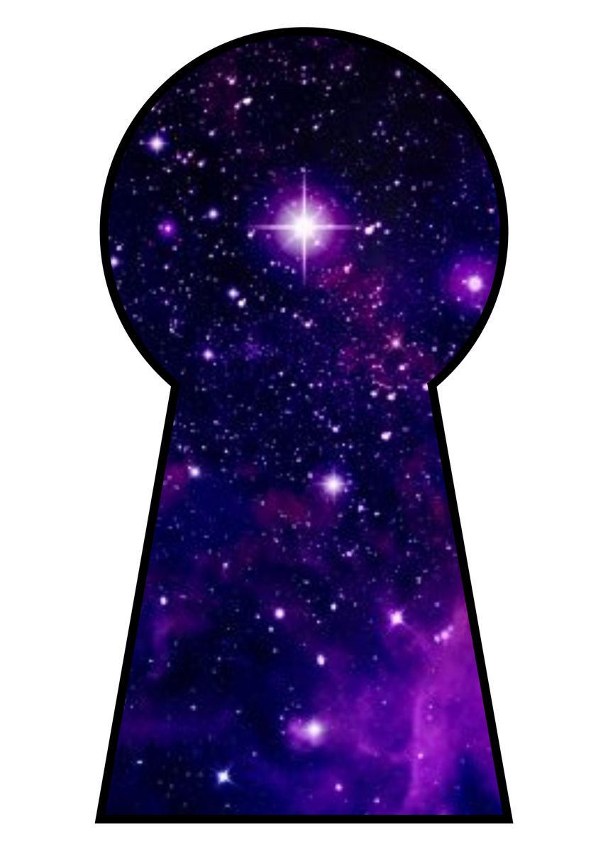 'The Galaxy Keyhole' Poster, picture, metal print, paint by Zaenal ...