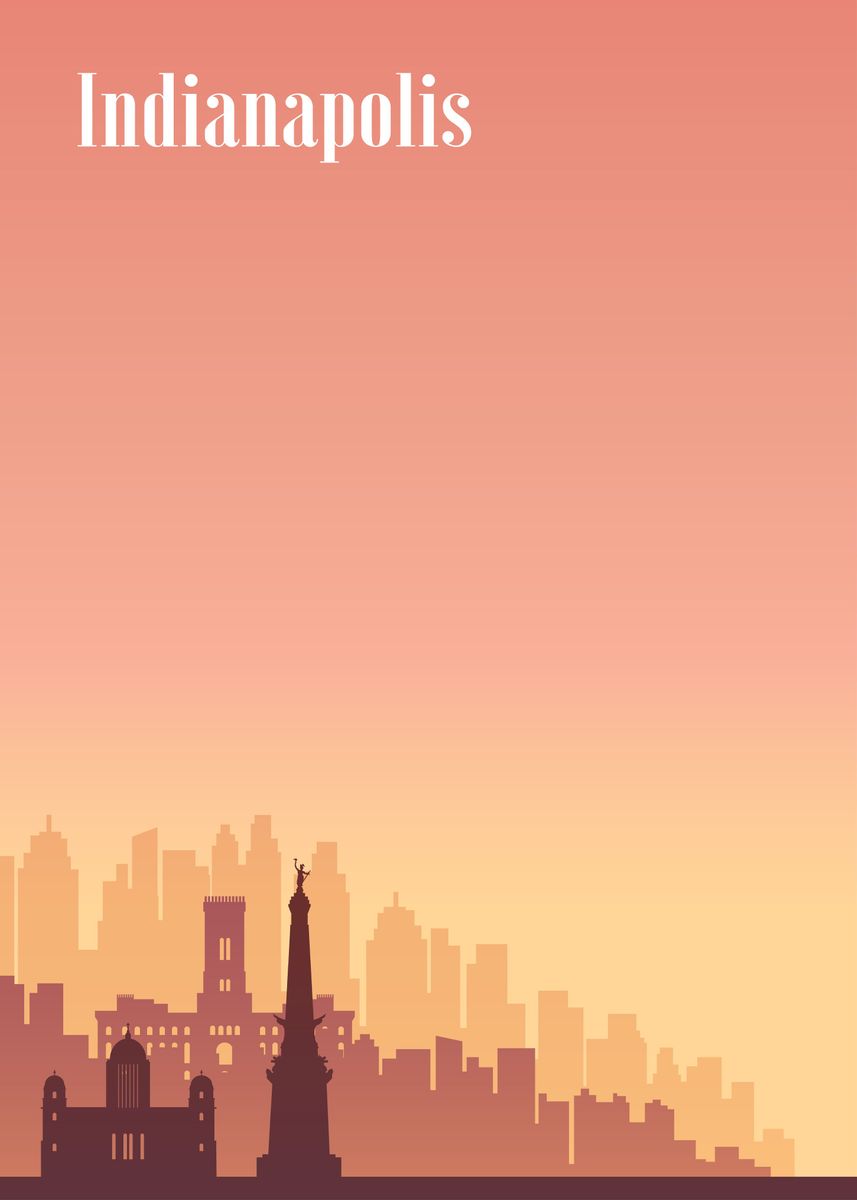 'Indianapolis' Poster by NuMaNi Art | Displate