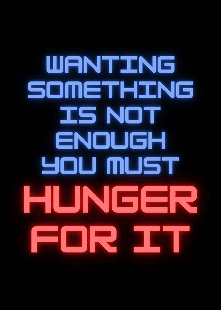 'Wanting is not enough' Poster, picture, metal print, paint by Redha ...