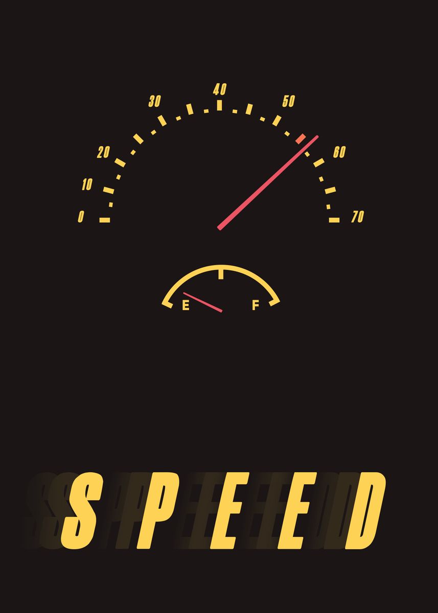 'Speed' Poster, picture, metal print, paint by Kevin Bragers | Displate