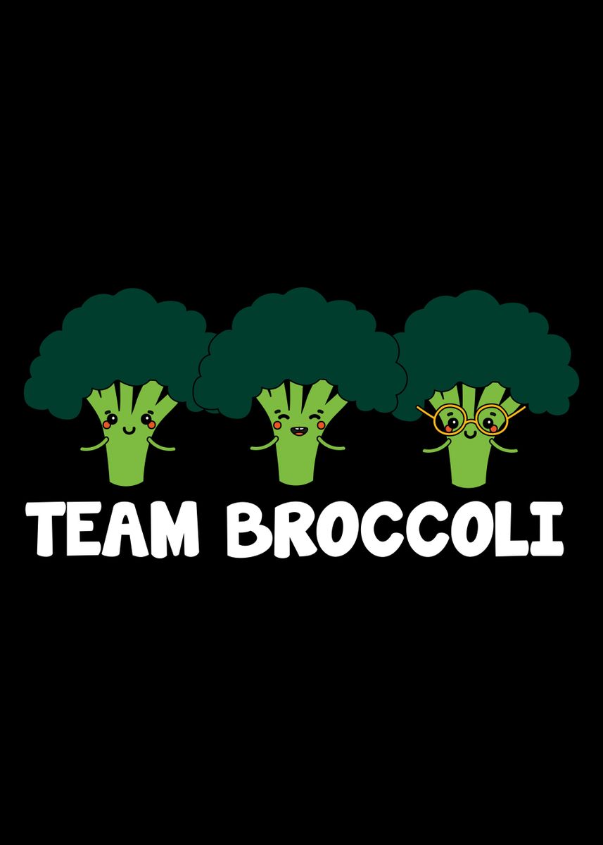 'Team Broccoli' Poster, picture, metal print, paint by Hexor | Displate