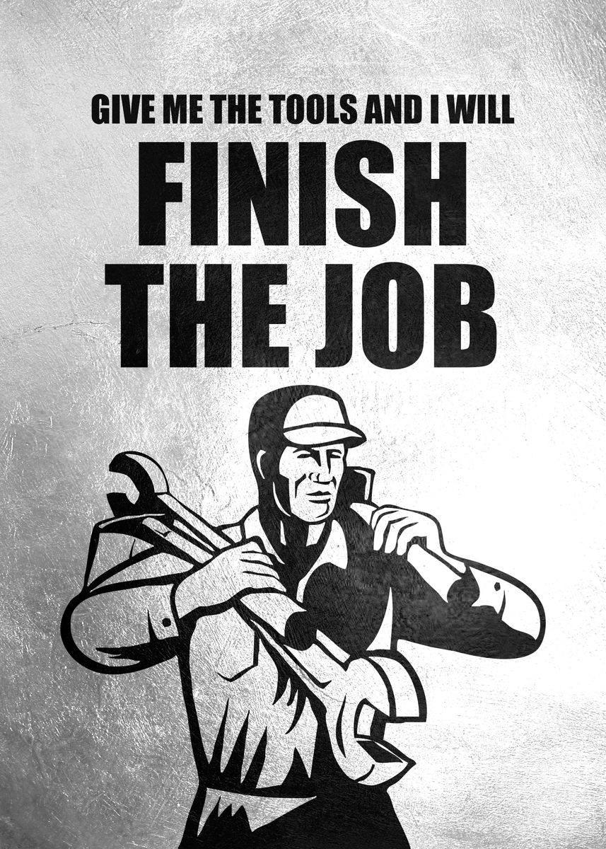 'WC Finish the Job' Poster, picture, metal print, paint by ABConcepts ...