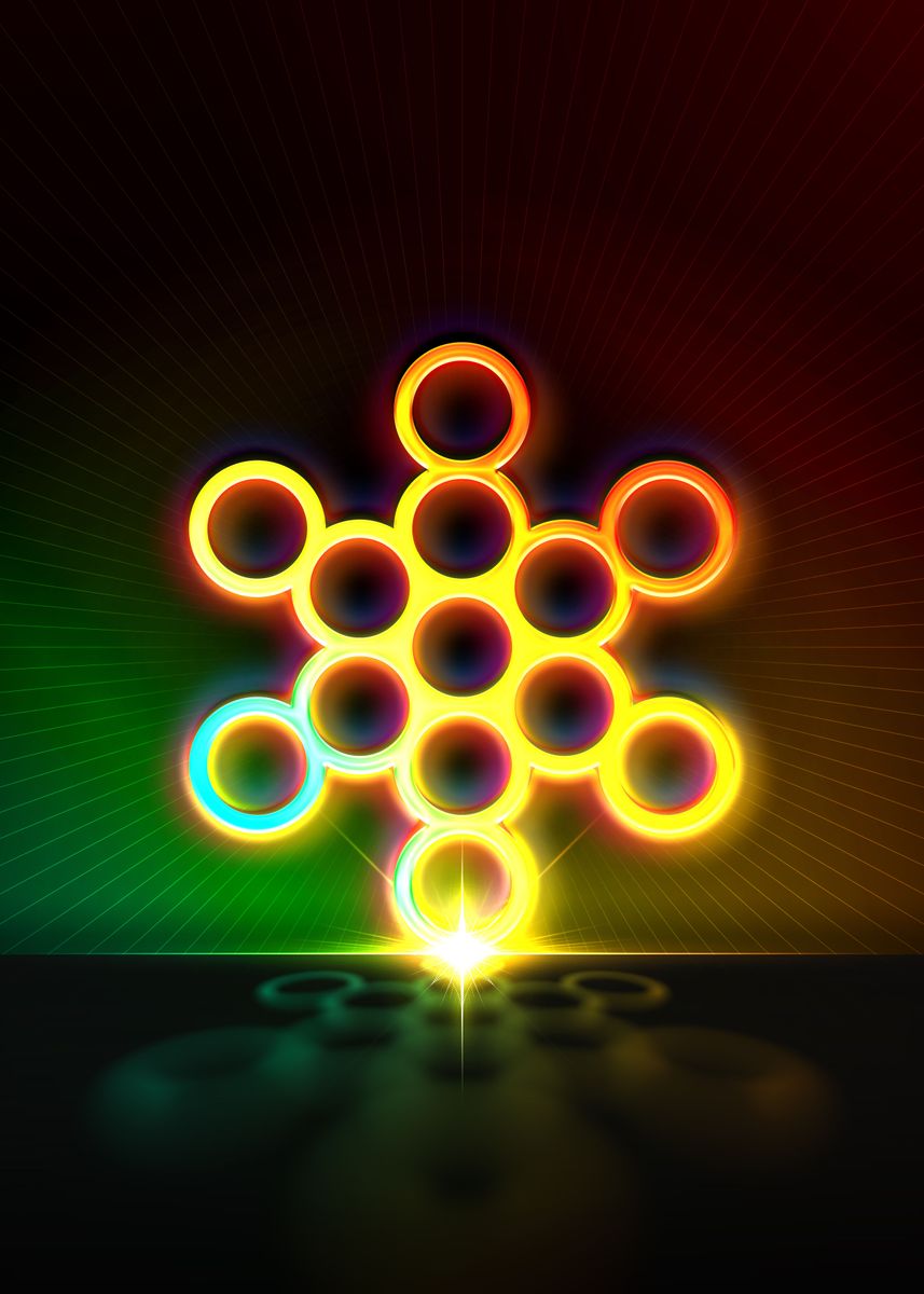 'Magic Glyph Circle Rune' Poster by Holy Rock Design | Displate