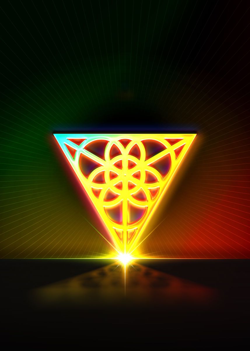 'Magic Glyph Circle Rune' Poster, picture, metal print, paint by Holy ...