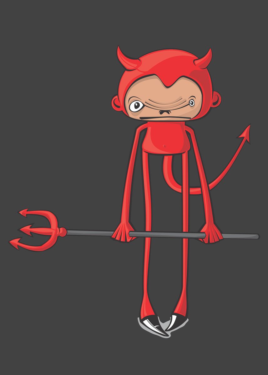 'Devil Halloween Vector' Poster, picture, metal print, paint by Daily ...