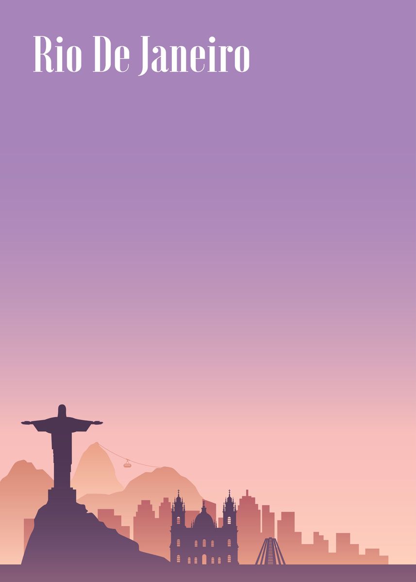 'Rio De Janeiro' Poster, picture, metal print, paint by NuMaNi Art ...