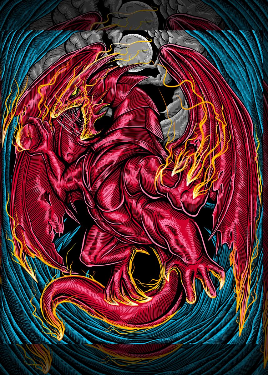 'Dragon Draco' Poster by Novianto Agung Prasetyo | Displate
