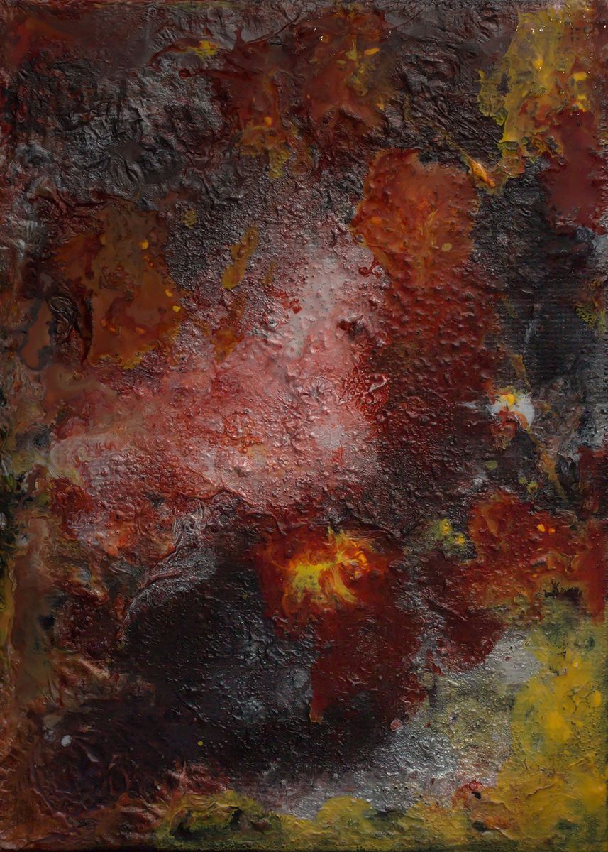 'Burnt Space Acrylic ' Poster by Xenia Headley | Displate