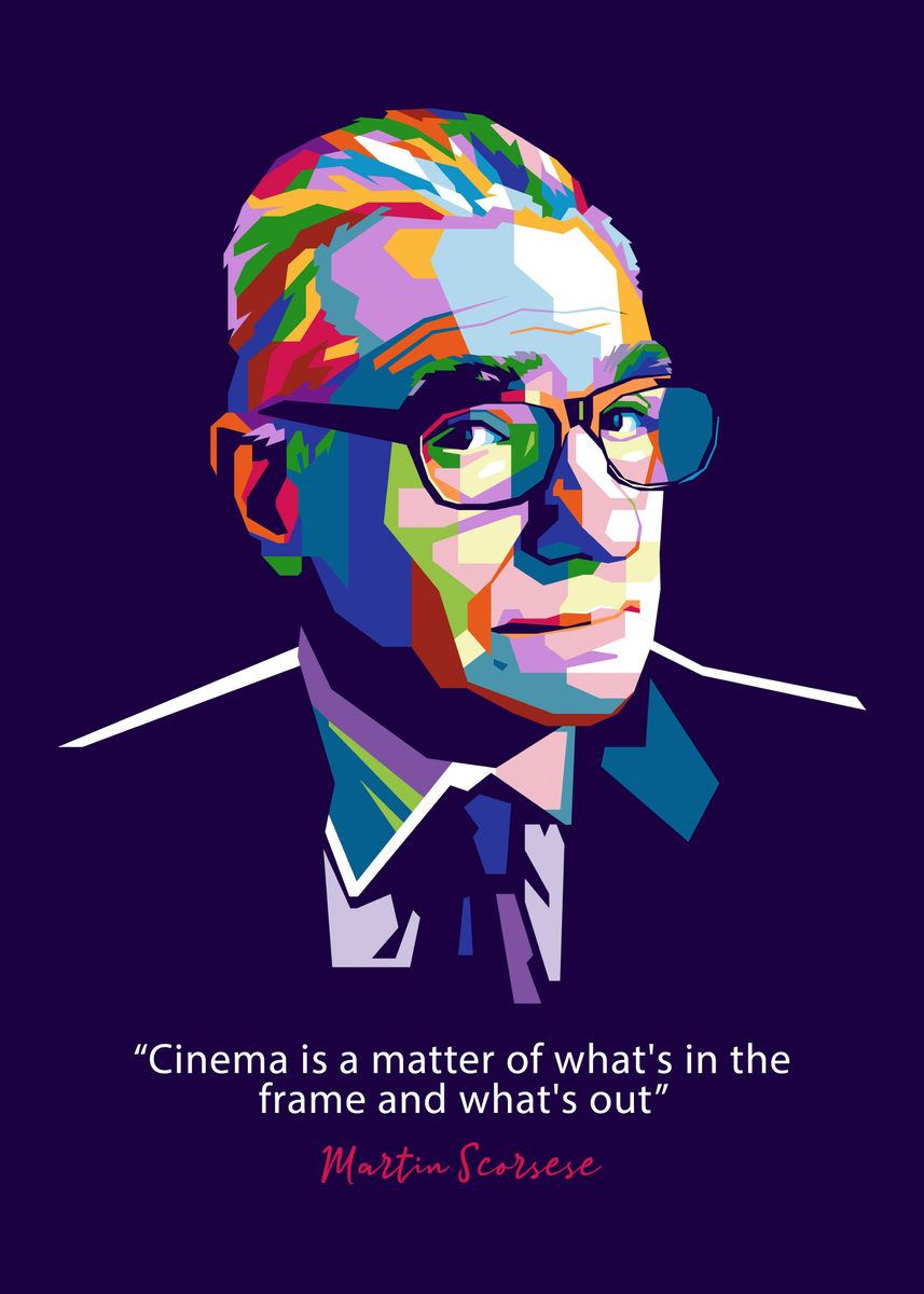 'Martin Scorsese' Poster, picture, metal print, paint by nofa aji ...