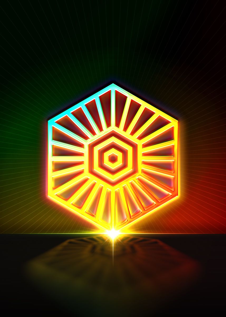 'Magic Glyph Circle Rune' Poster by Holy Rock Design | Displate