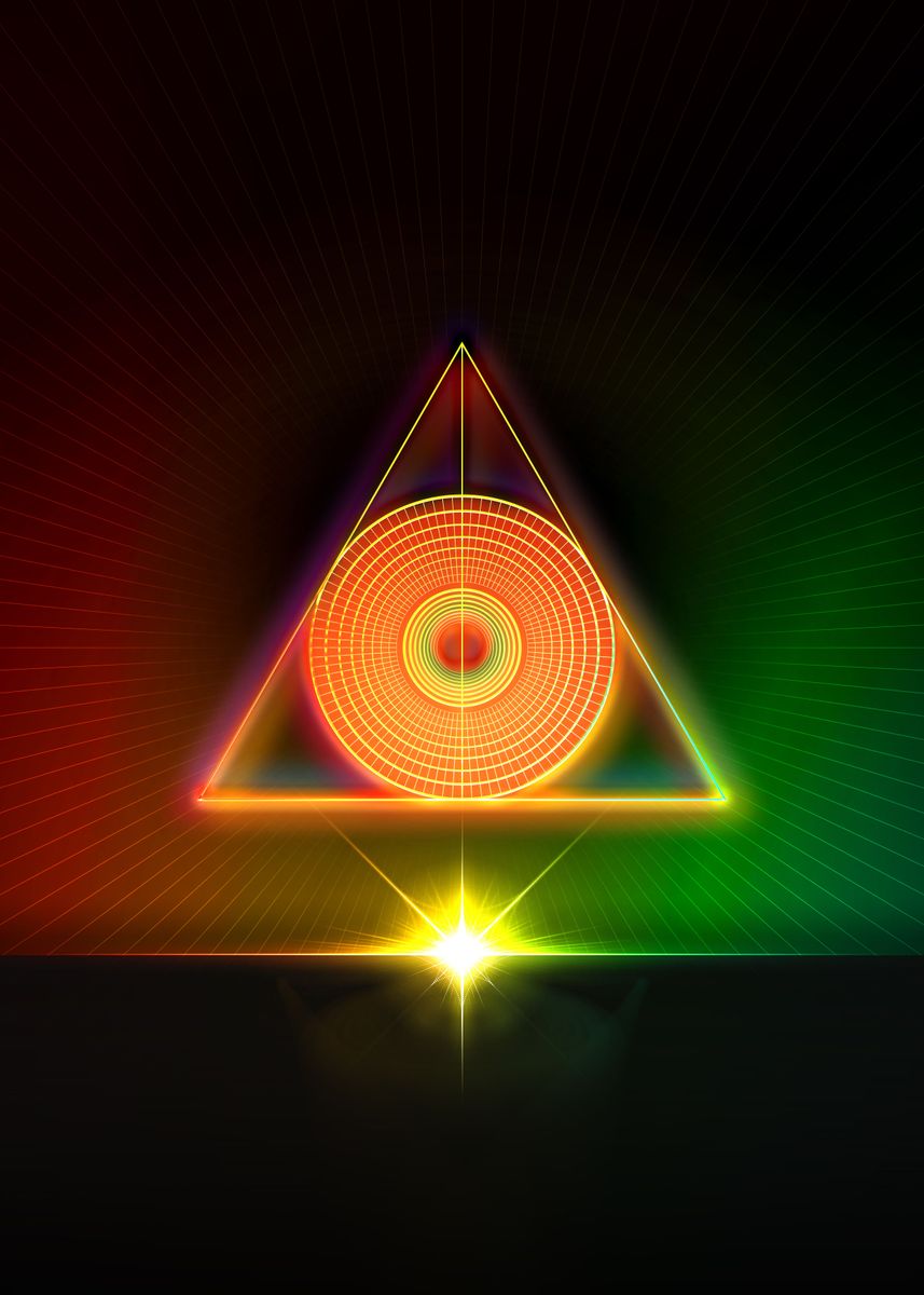 'Magic Glyph Circle Rune' Poster, picture, metal print, paint by Holy ...