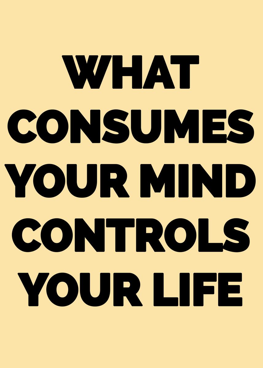 'Simple Quote' Poster, picture, metal print, paint by Rijis Art | Displate