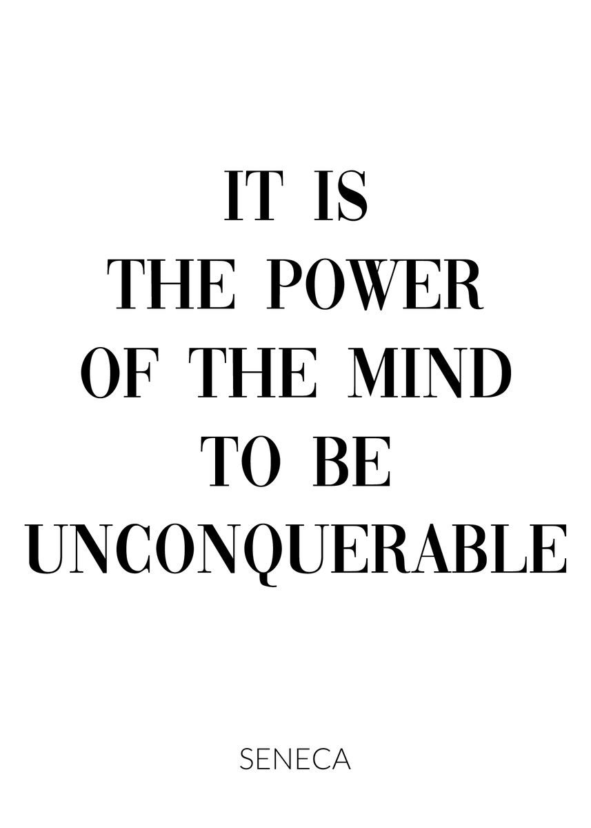 'Seneca Quote' Poster, picture, metal print, paint by dkDesign | Displate