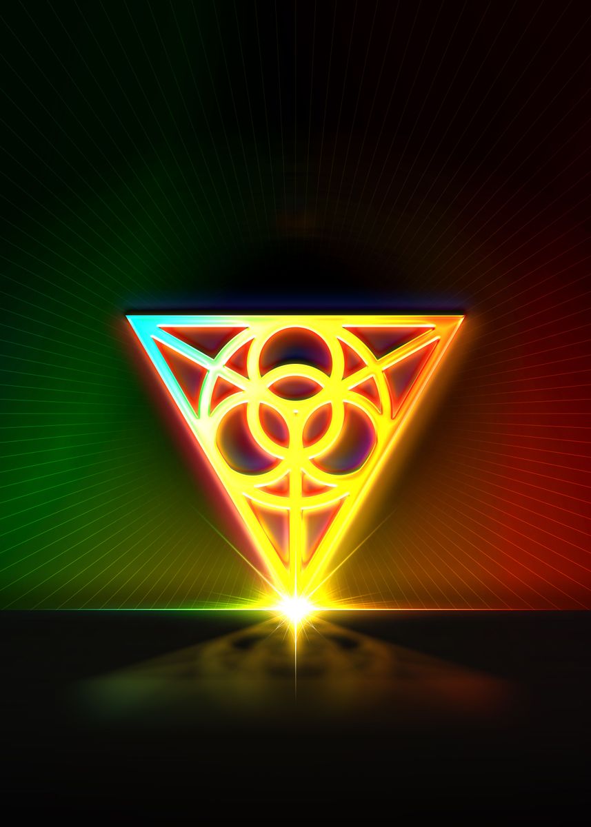 'Magic Glyph Circle Rune' Poster by Holy Rock Design | Displate