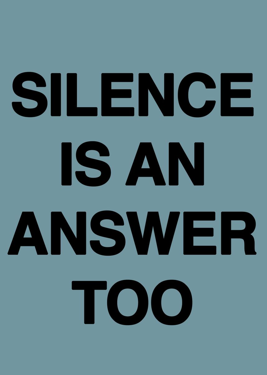 'Simple Quote' Poster, picture, metal print, paint by Rijis Art | Displate