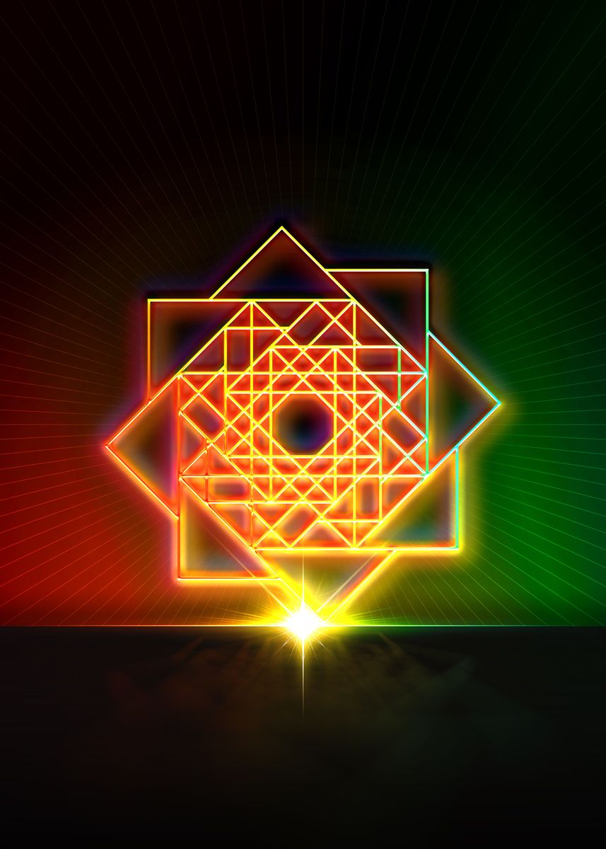 'Magic Glyph Circle Rune' Poster, picture, metal print, paint by Holy ...