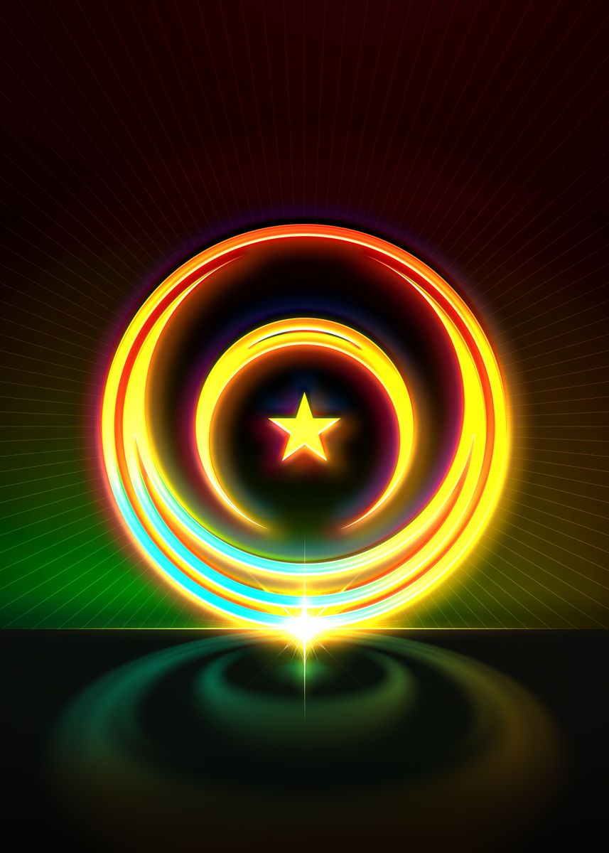 'Magic Glyph Circle Rune' Poster, picture, metal print, paint by Holy ...