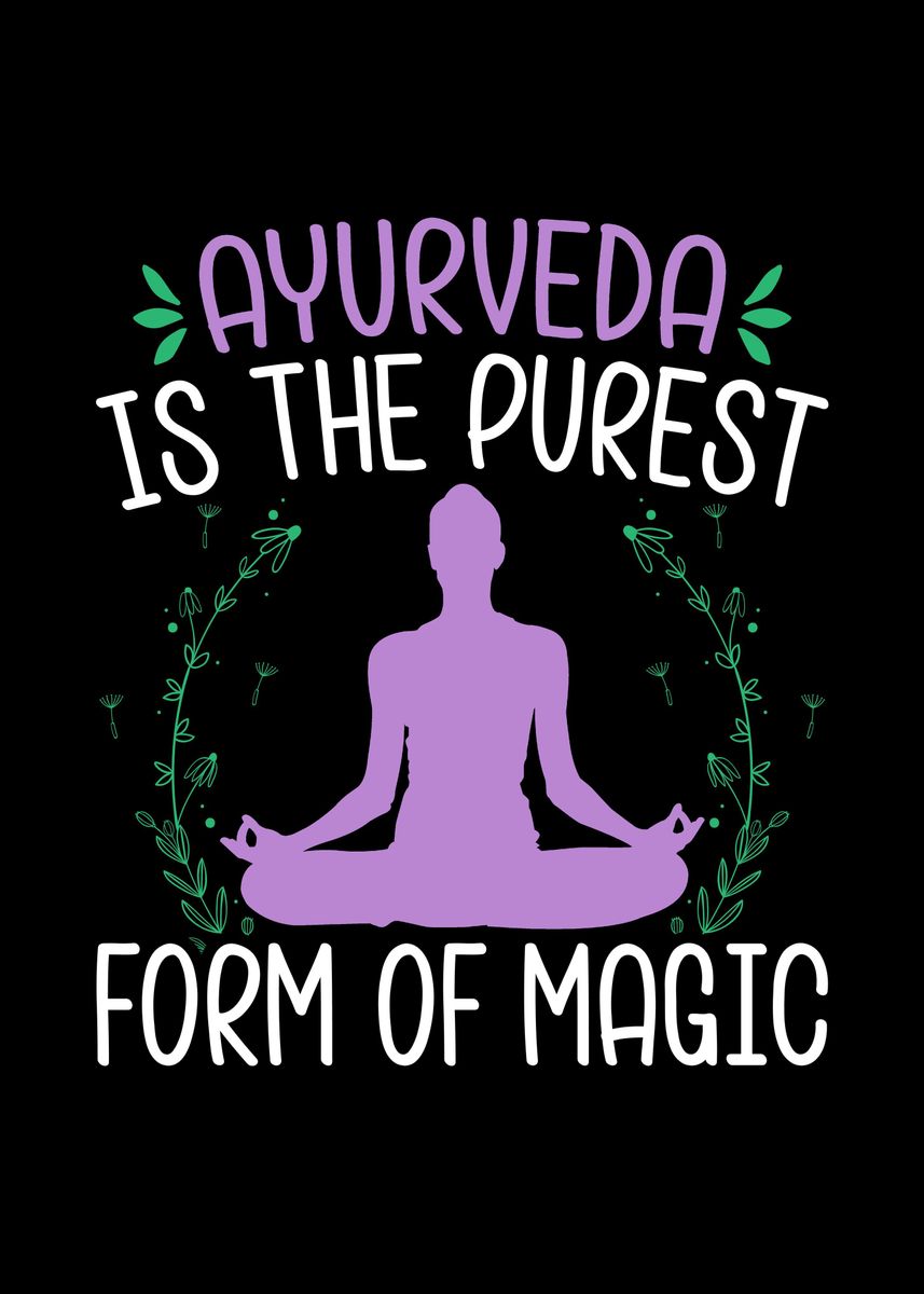 'Ayurveda Magic Gift Idea' Poster, picture, metal print, paint by TW Design | Displate