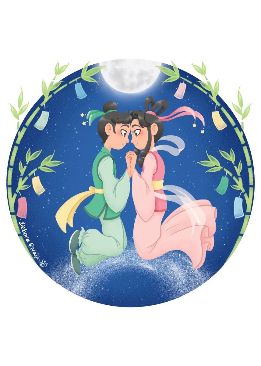 'Tanabata Matsuri' Poster, picture, metal print, paint by Silvery ...