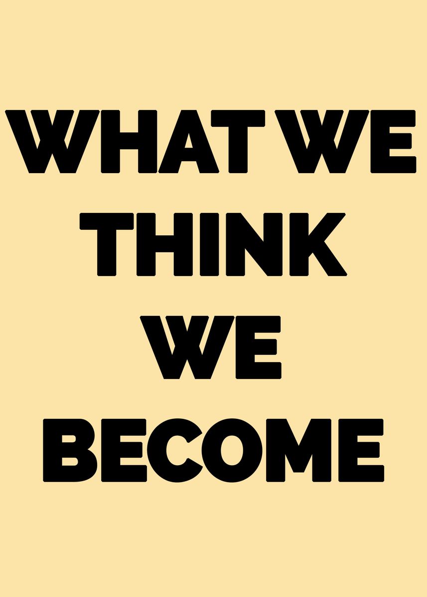 'Simple Quote' Poster, picture, metal print, paint by Rijis Art | Displate