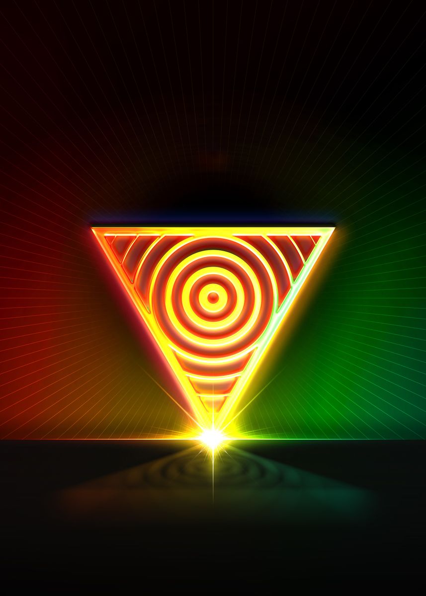'Magic Glyph Circle Rune' Poster, picture, metal print, paint by Holy ...