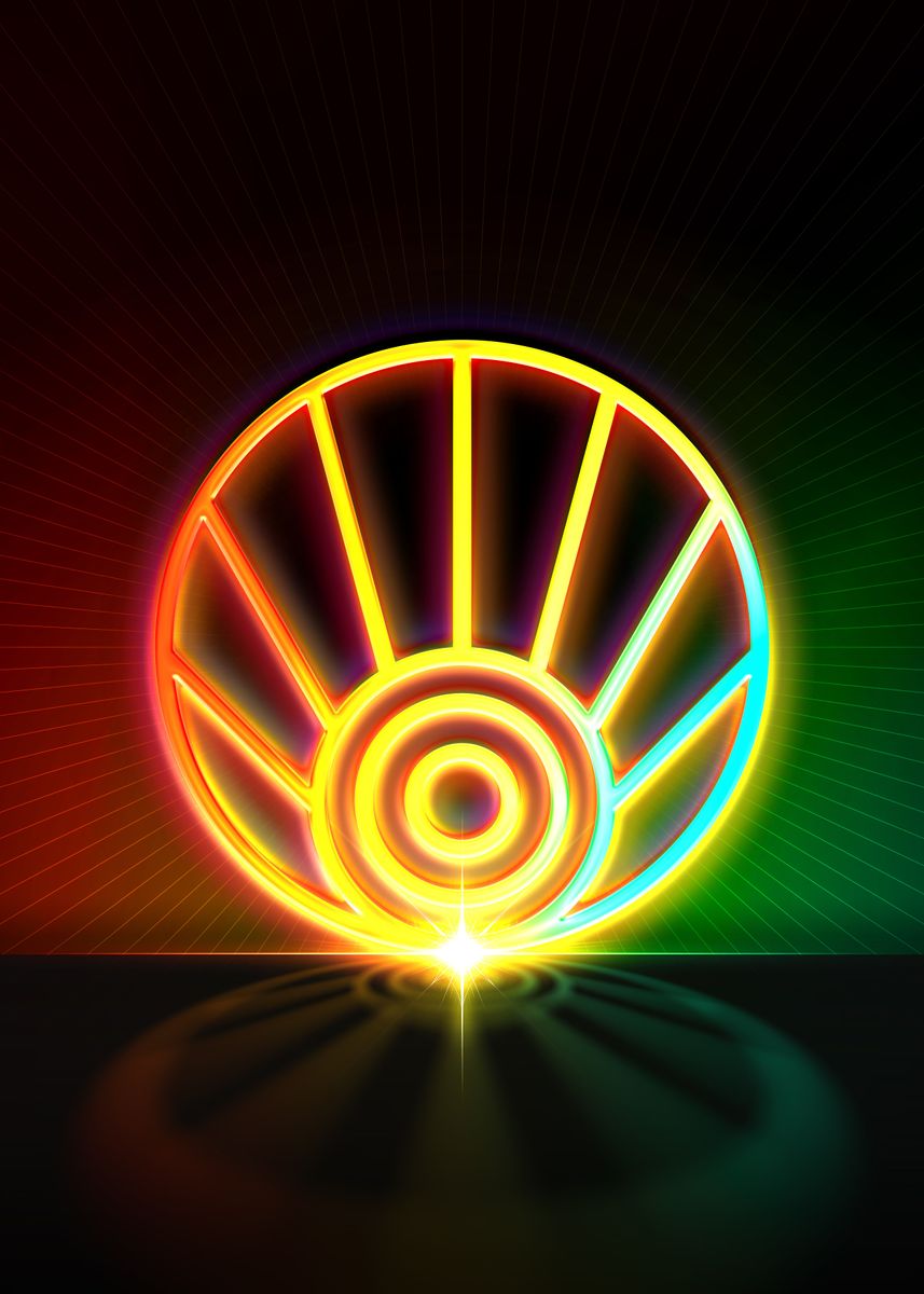 'Magic Glyph Circle Rune' Poster by Holy Rock Design | Displate