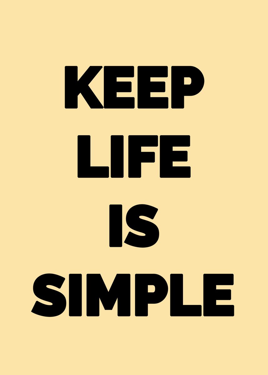 'Simple Quote' Poster by Faeyza Art | Displate