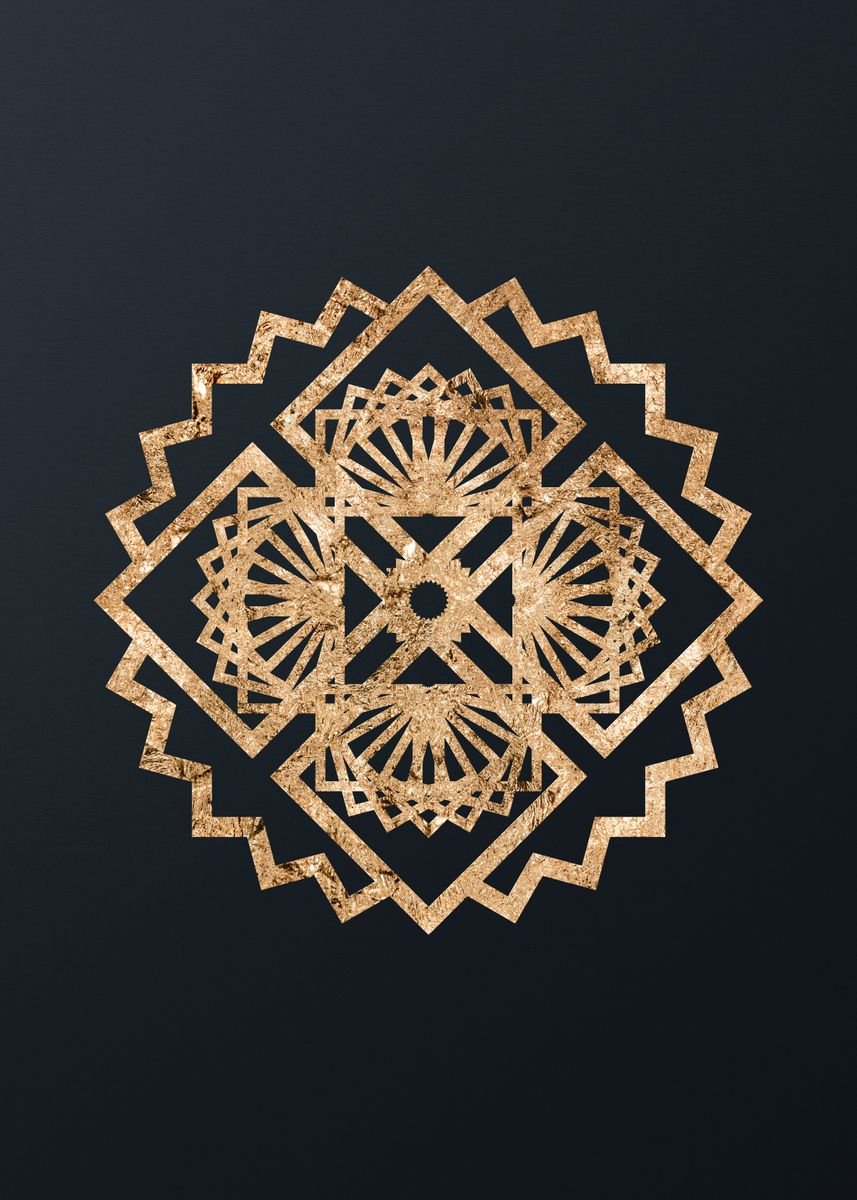 'Gold Magic Seal Sign Sigil' Poster, picture, metal print, paint by ...