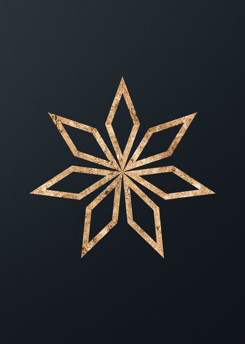 'Gold Sacred Geometry Glyph' Poster by Holy Rock Design | Displate