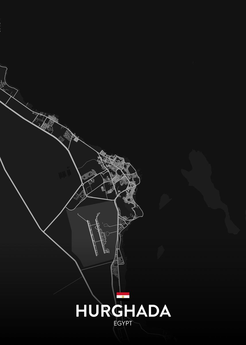 'Hurghada EG' Poster, picture, metal print, paint by IMR Designs | Displate