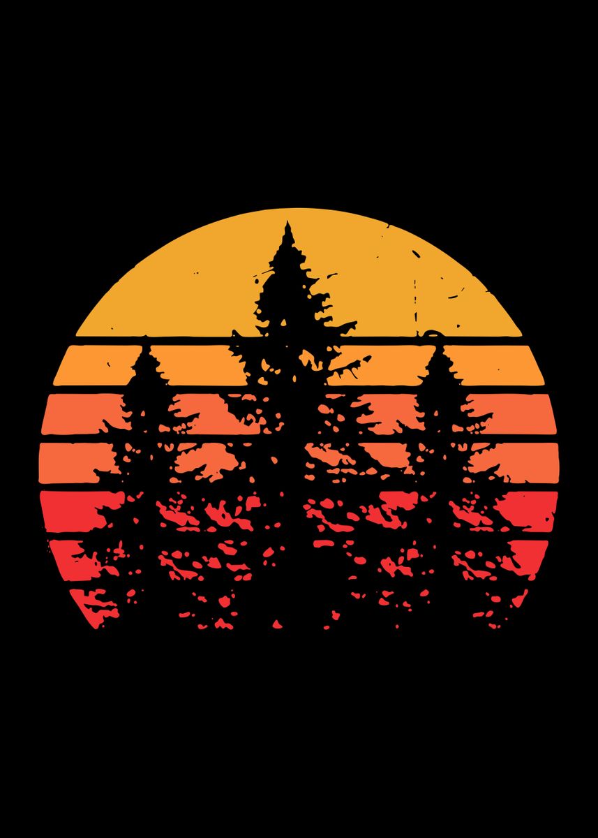 'retro sun' Poster, picture, metal print, paint by riyadi elyas rahmadi ...