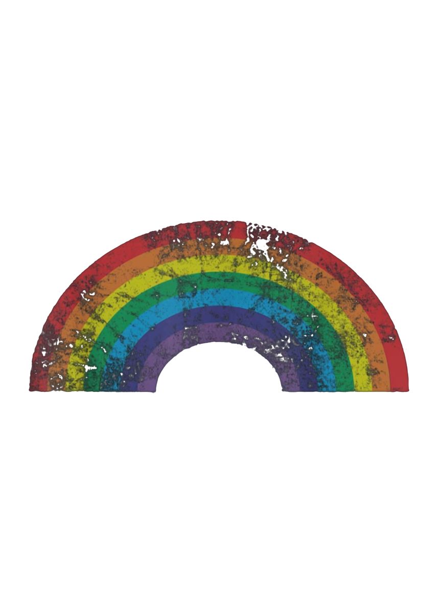'rainbow vintage' Poster, picture, metal print, paint by starborn ...