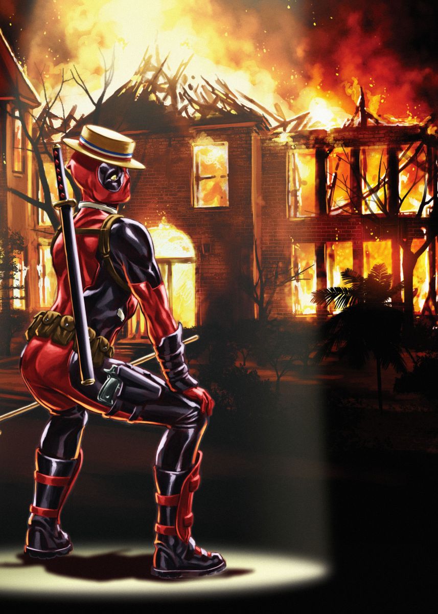 'Deadpool Twerking' Poster, picture, metal print, paint by Marvel ...