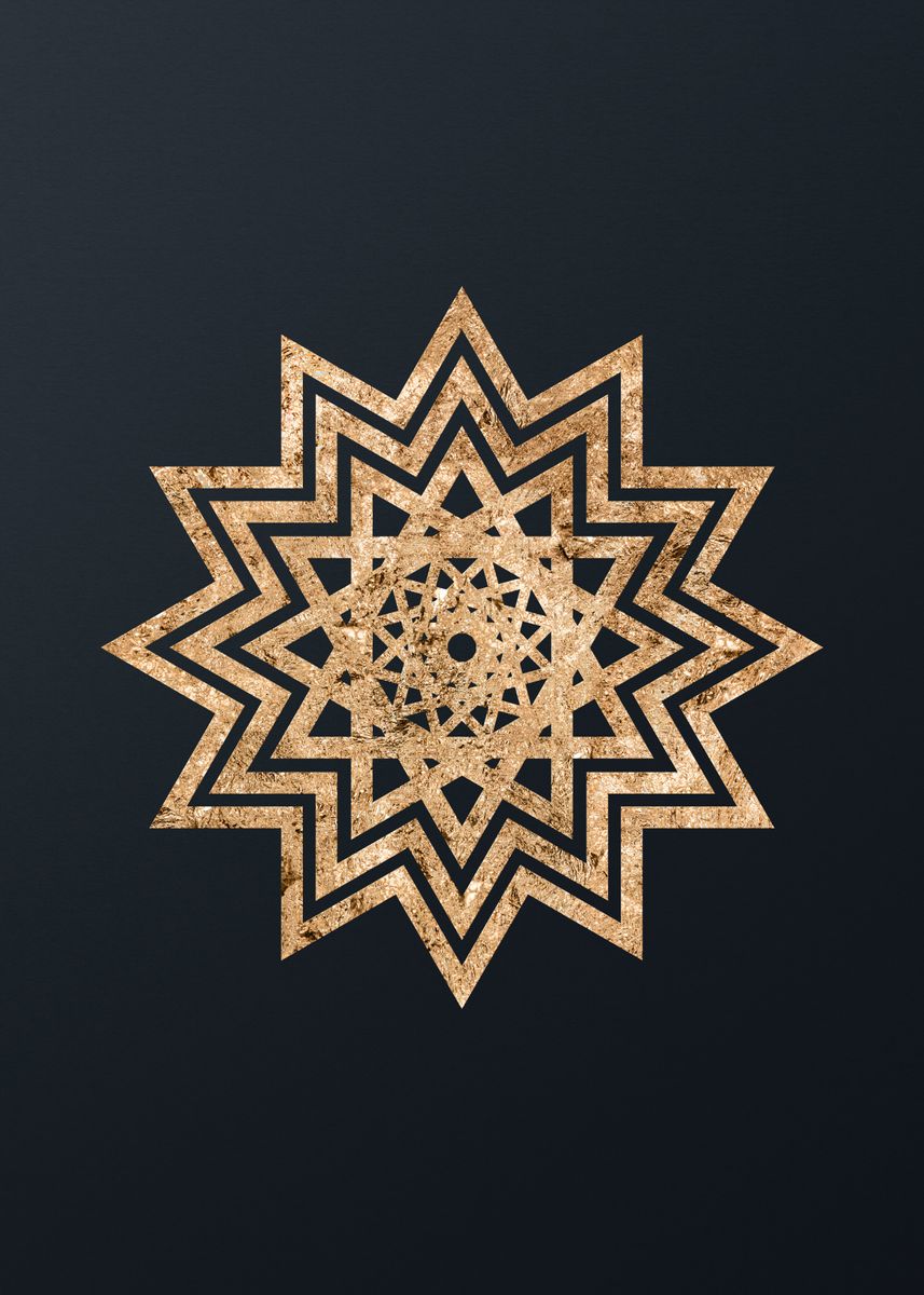 'Gold Magic Seal Sign Sigil' Poster by Holy Rock Design | Displate