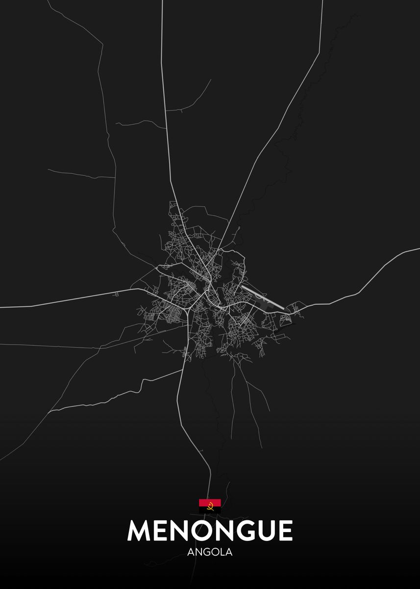 'Menongue AO' Poster, picture, metal print, paint by IMR Designs | Displate