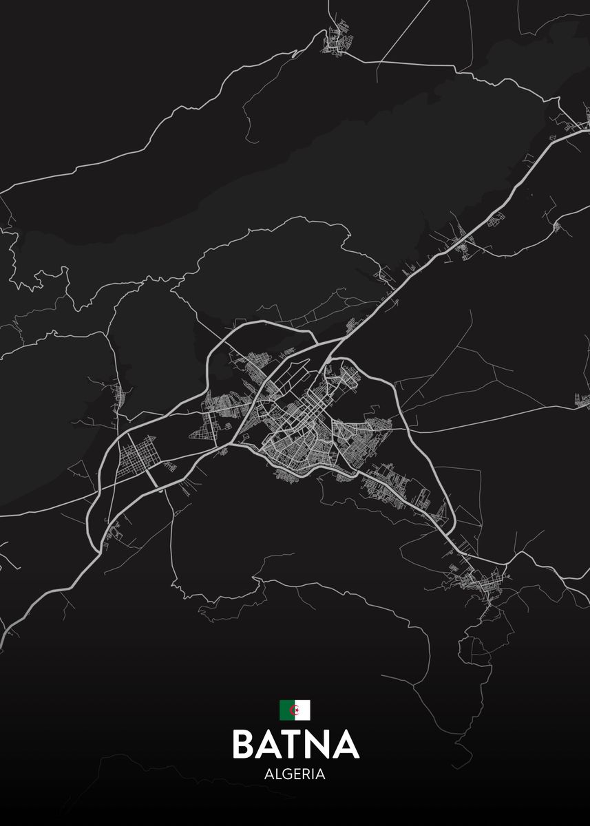 'Batna DZ' Poster, picture, metal print, paint by IMR Designs | Displate