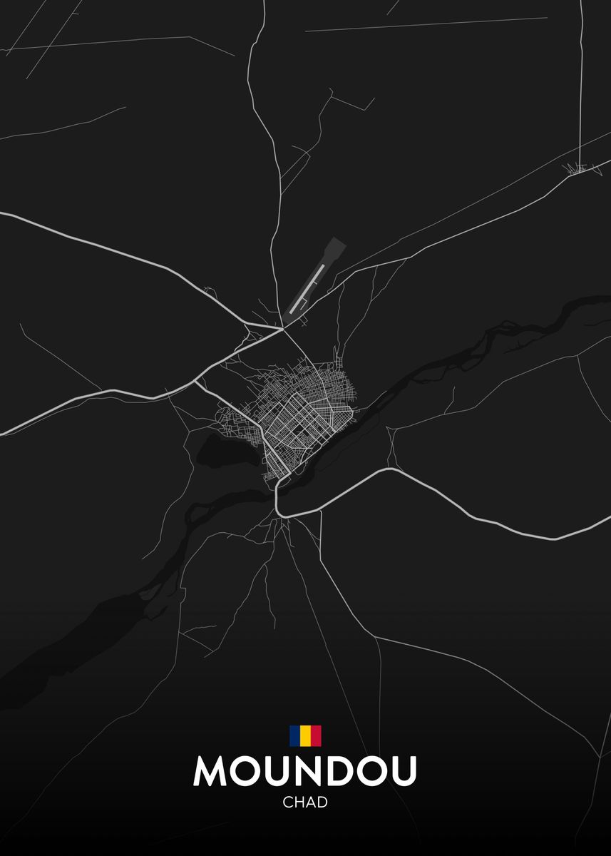 'Moundou TD' Poster, picture, metal print, paint by IMR Designs | Displate