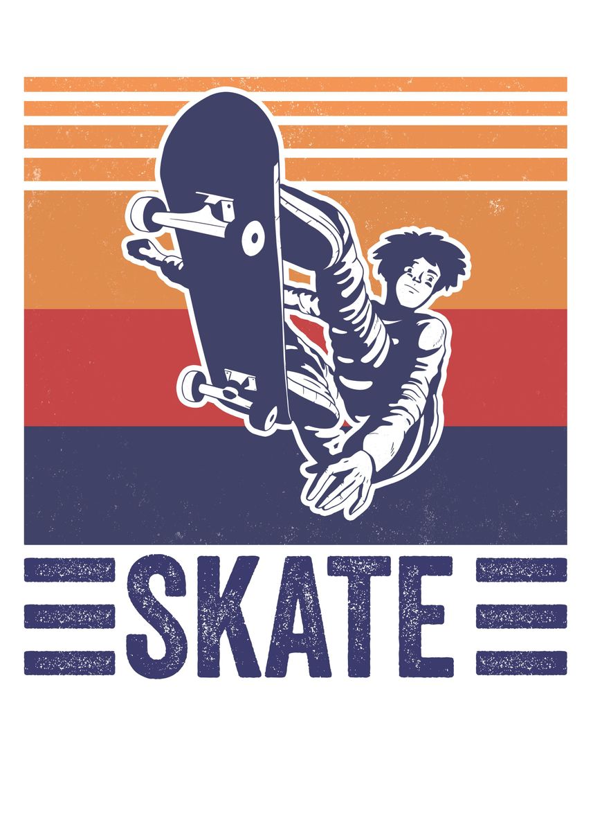 'Skateboard Skate' Poster by to42 | Displate