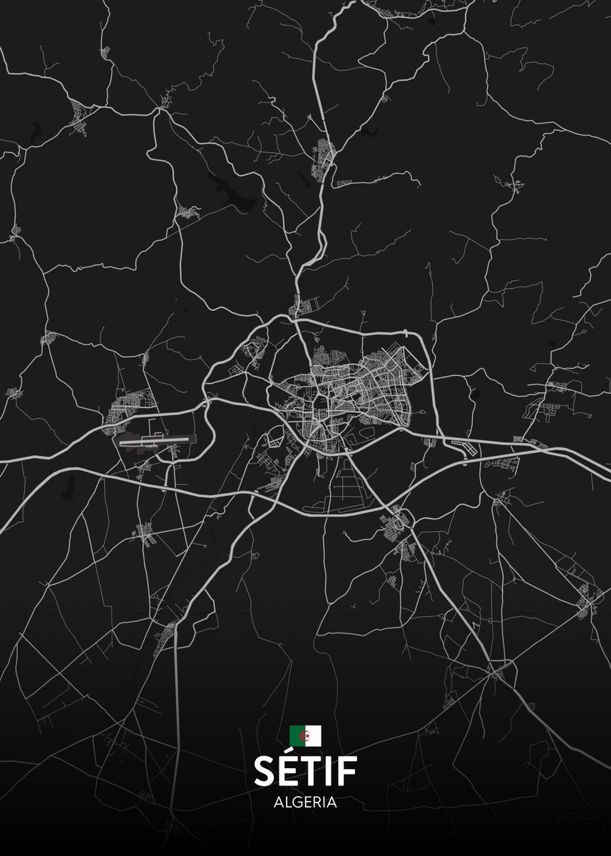 'Setif DZ' Poster, picture, metal print, paint by IMR Designs | Displate