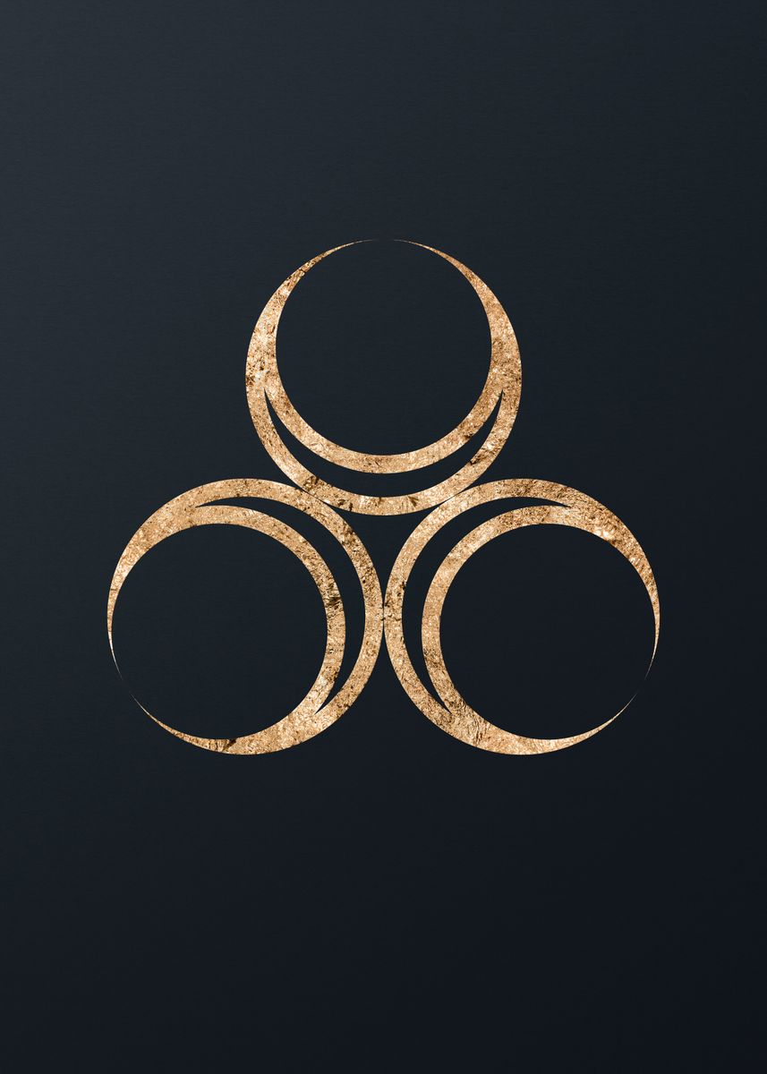 'Gold Sacred Geometry Glyph' Poster, picture, metal print, paint by ...