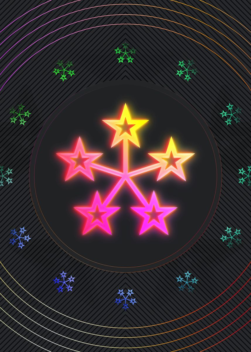 'Magic Glyph Circle Rune' Poster by Holy Rock Design | Displate