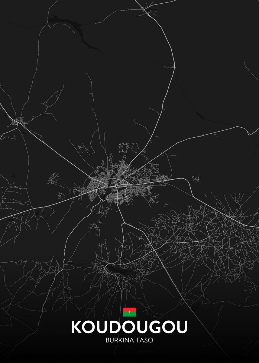 'Koudougou BF' Poster, picture, metal print, paint by IMR Designs ...